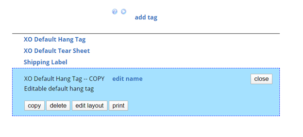 How to Create a Template to print from through Tags and Labels. – XOLogic
