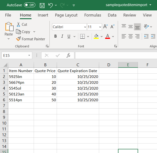 Adjust the COGS by Quoted Pricing – XOLogic