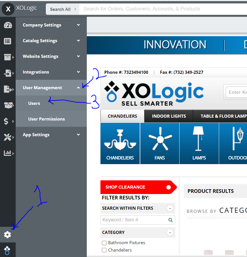 How to Create a Admin/Salesrep Account – XOLogic